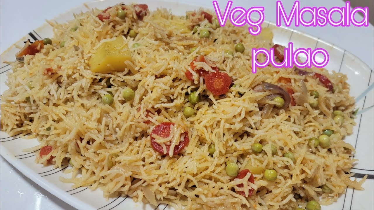 Vegetable pulao banane ka tarika | vegetable pulao recipe | vegetable ...