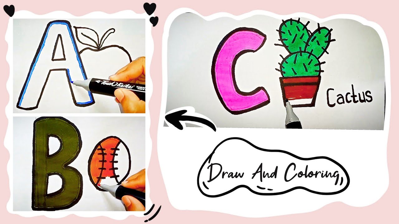 How to draw Step by Step ABC - YouTube