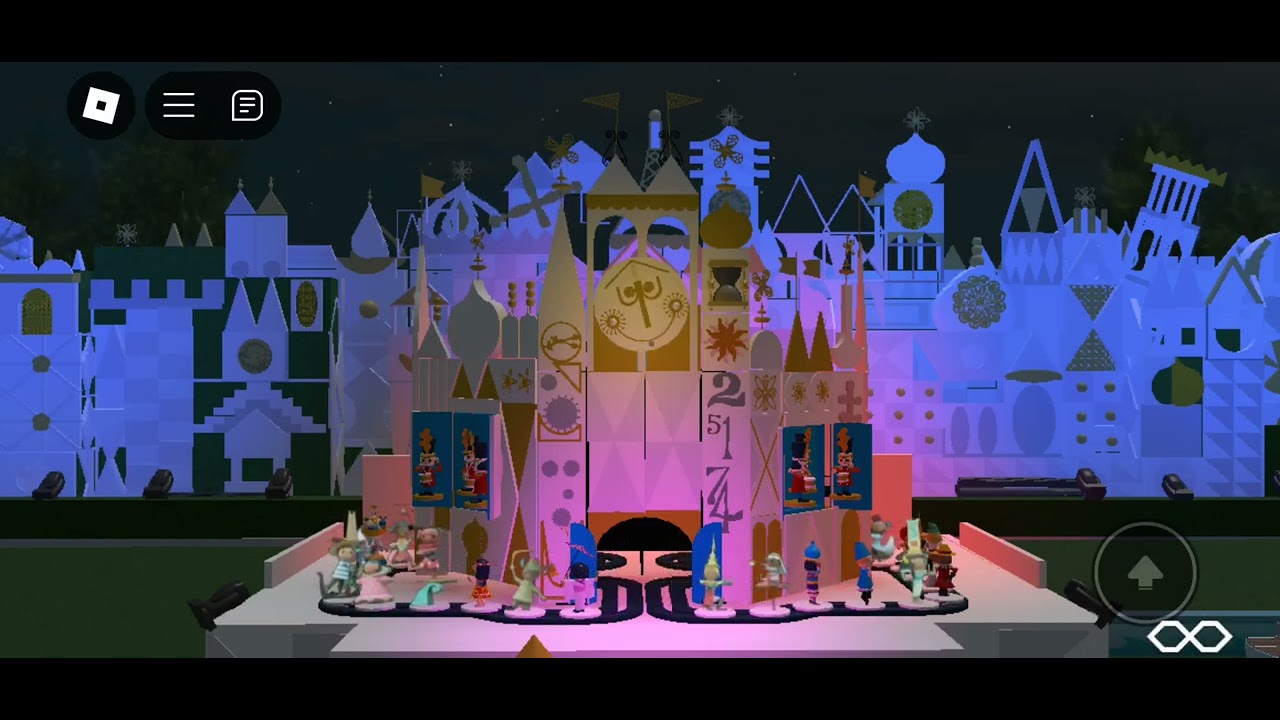 it's a small world clock parade night time - YouTube