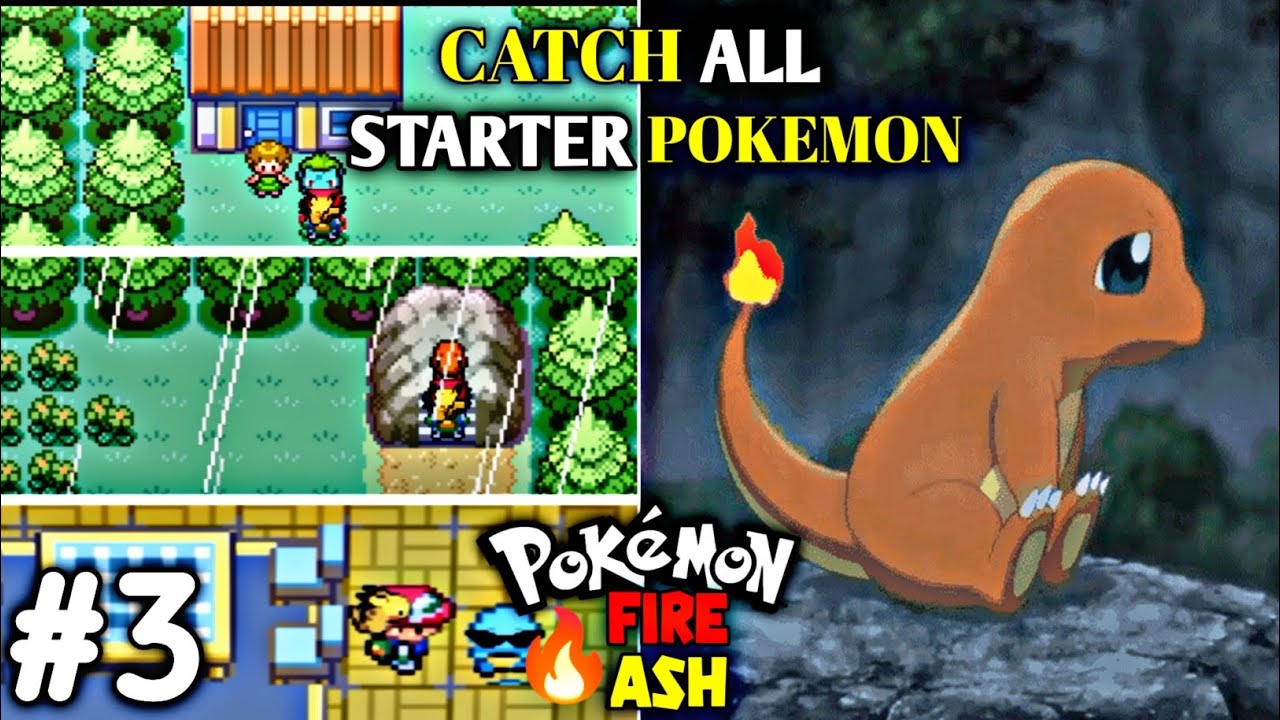 CATCH ALL STARTER POKEMON/LET'S PLAY POKEMON FIRE ASH/BY POKEZ GAMER ️🤣 ...