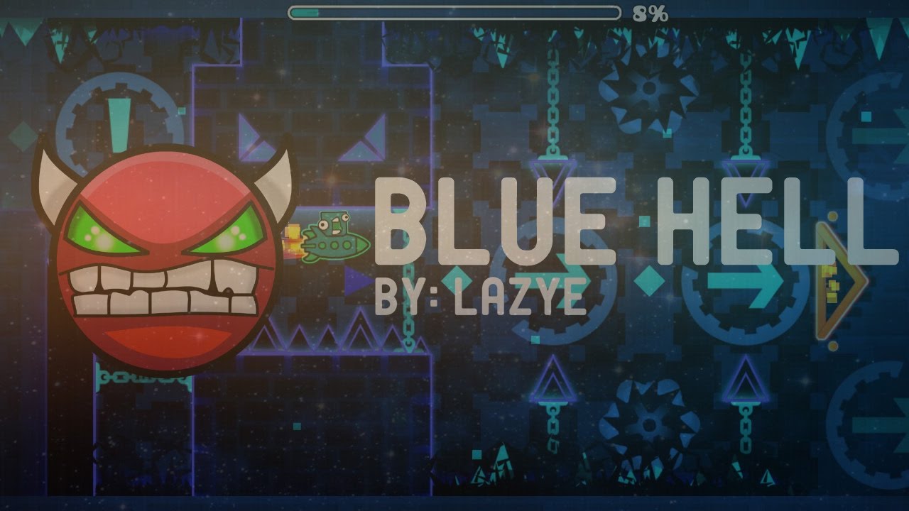 Blue Hell [VERY EASY DEMON] by Lazye | GD RoboTop - YouTube