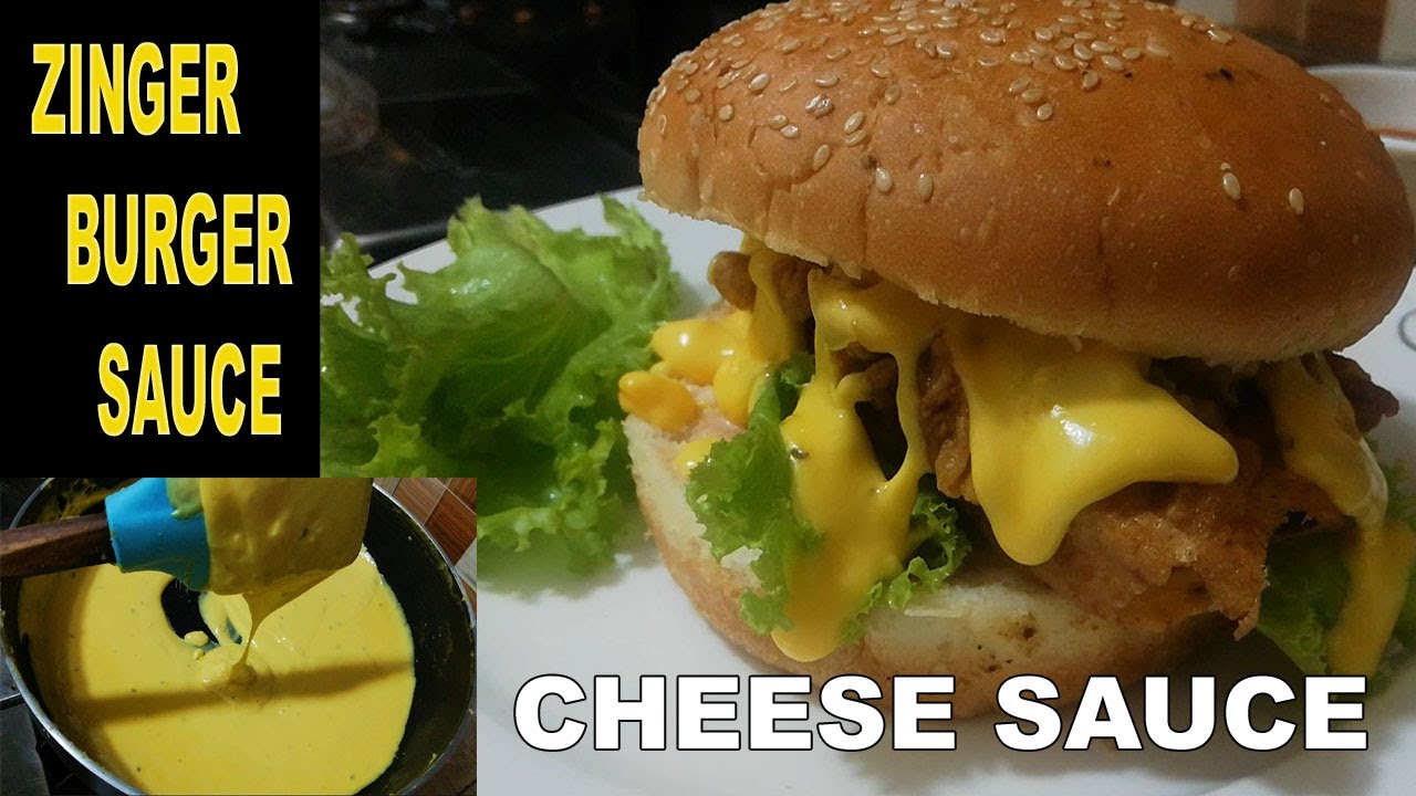 Cheese Sauce Recipe - Zinger Cheese Sauce - Zinger Burger - Abu Ziyan ...