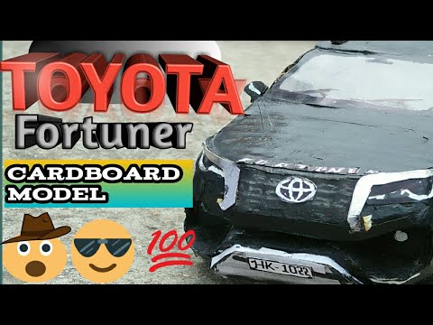 Toyota fortuner from cardboard 2023 model, cardboard car, fortuner ...
