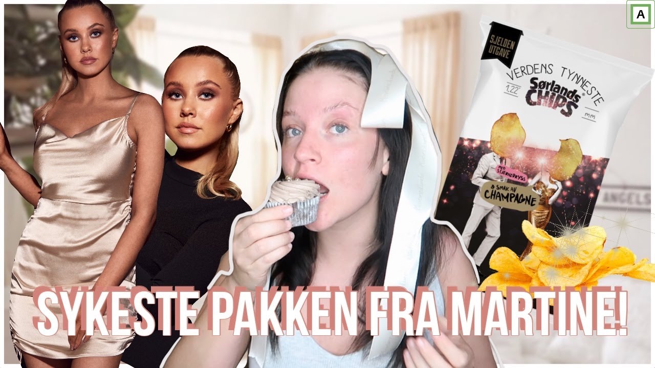 Martine Lunde Sin SYKE Kolleksjon Og Smaker På GLITTER CHIPS? - YouTube
