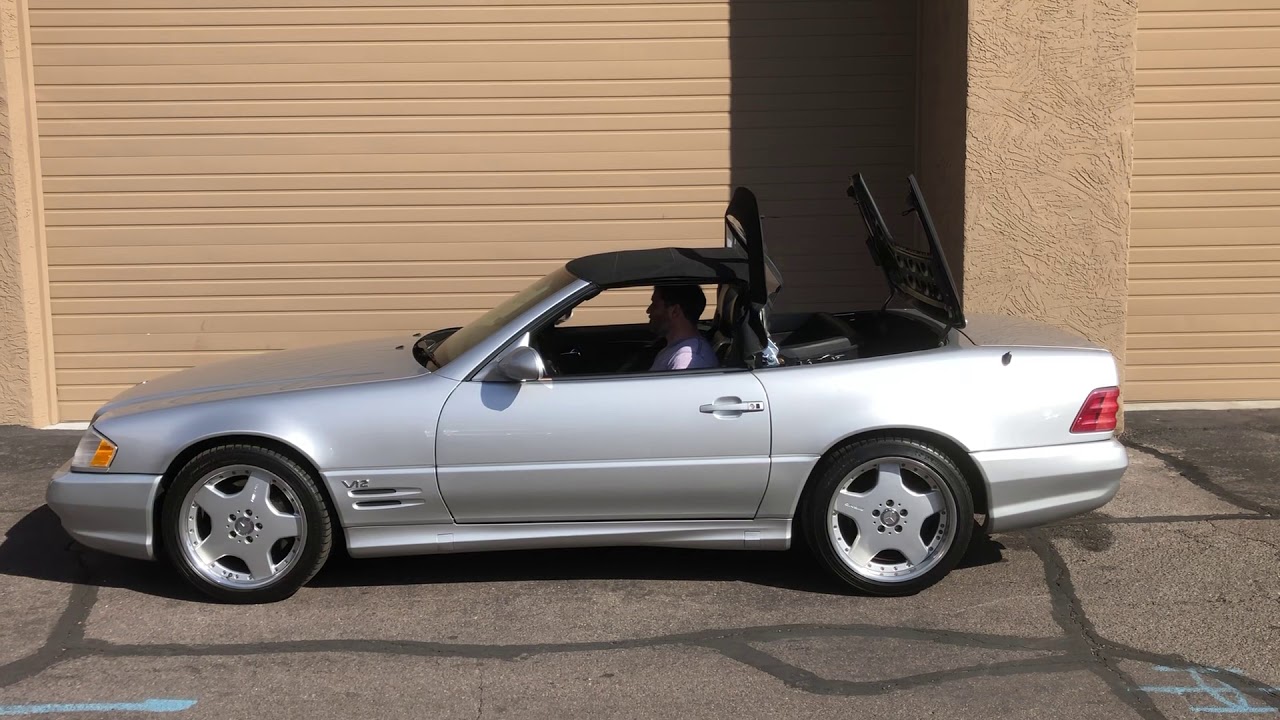 2001 Mercedes SL600 AMG Top Operation - YouTube