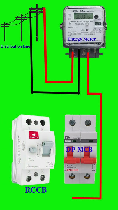 rccb connection | rccb connection in house wiring #shorts - YouTube