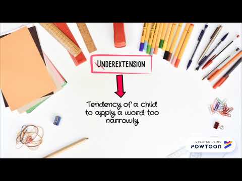 What Is Underextension In Child Development