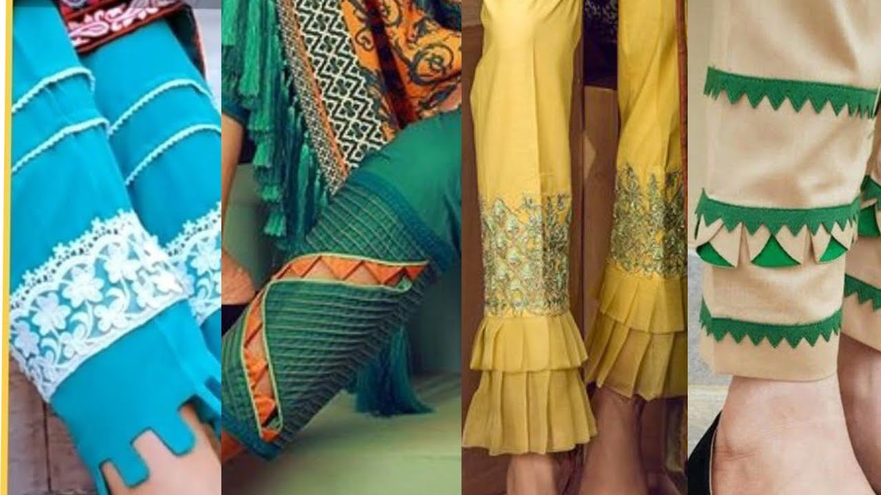 New Lawn Trousers Designing Ideas 2021 / Latest Trousers Designs 2021 ...
