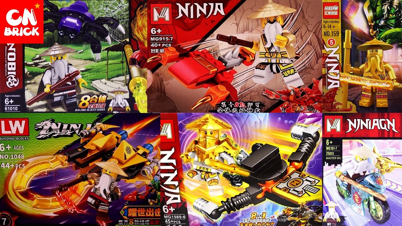 Lego Ninjago Master Wu Minifigure Collection Ep1 Unoffical Lego - YouTube