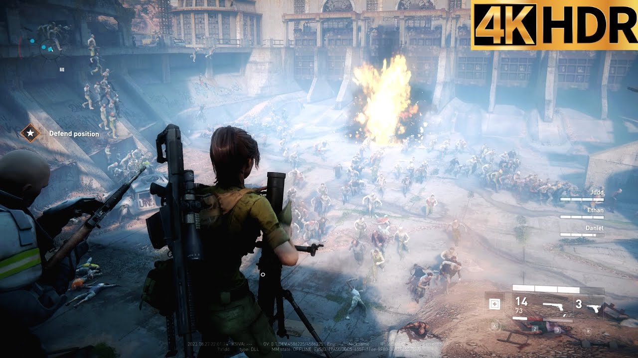 WORLD WAR Z ON REALISTIC QUALITY GAMEPLAY 4K ULTRA - YouTube