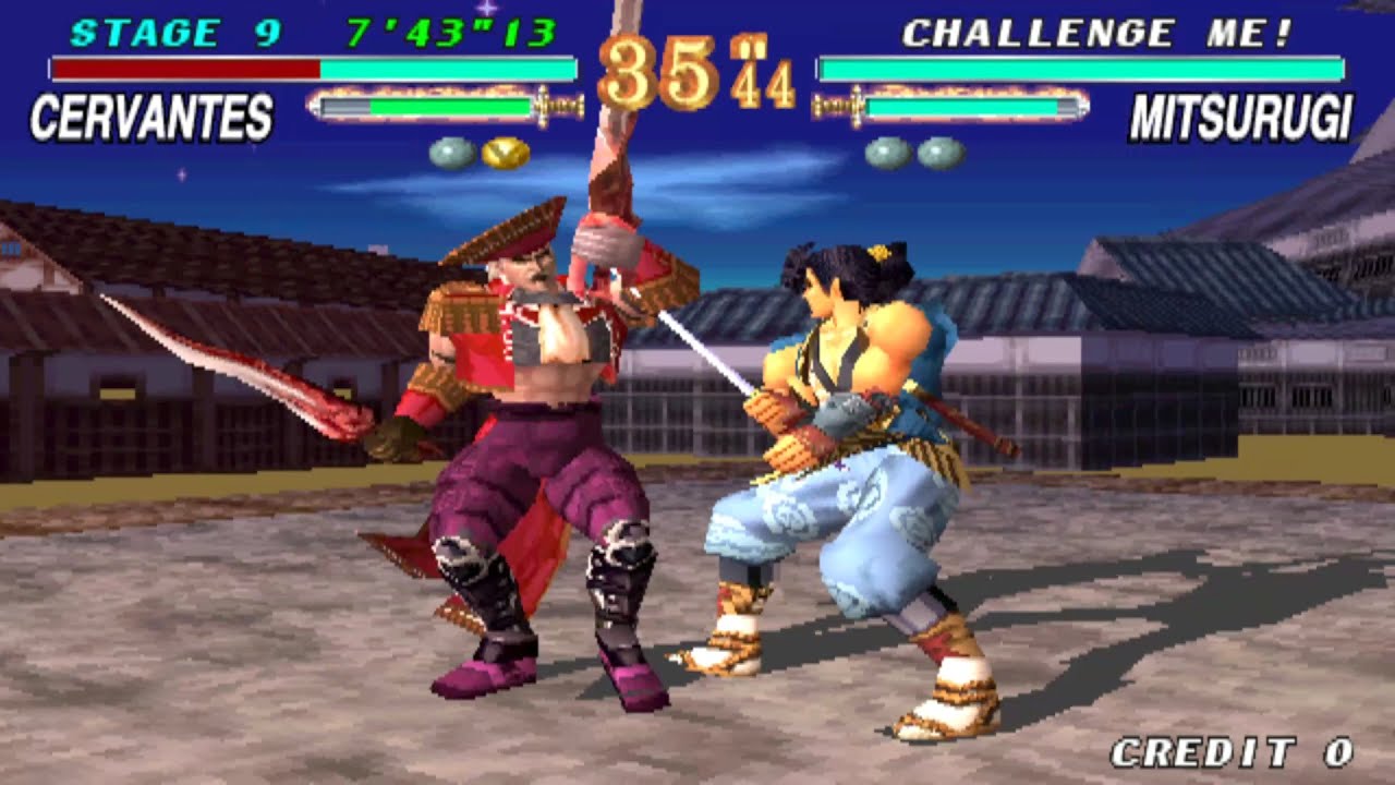 Soul Edge ver.2 (Asia) [Arcade] - play as Cervantes - YouTube