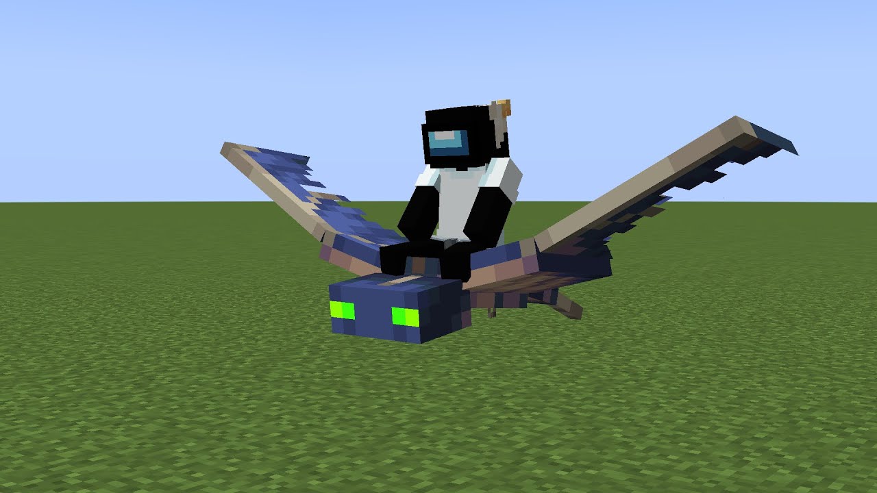 how to ride a phantom in minecraft (no mod) - YouTube