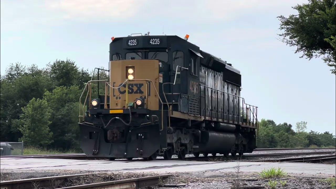 CSX SD40-3 4235 L437-26 Light Engine on 7/26/24 - YouTube