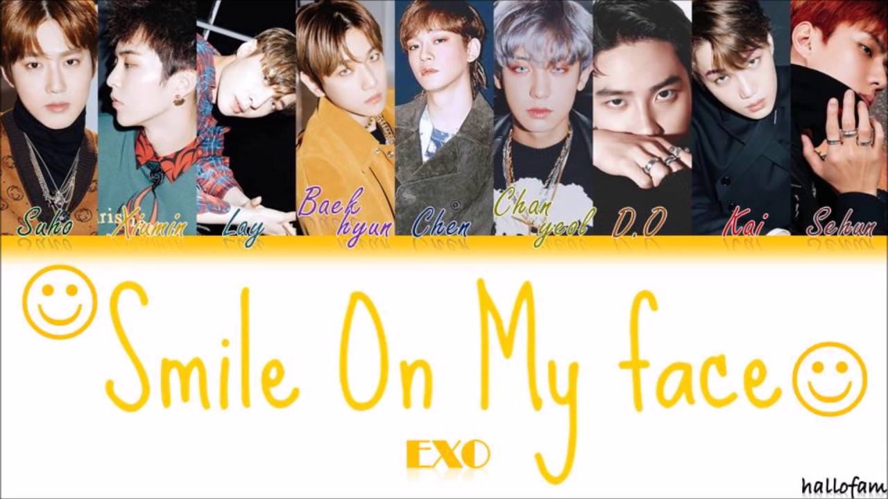 EXO (엑소) – '여기 있을게' (Smile On My Face) [Han/Rom/Indo) Color Coded ...