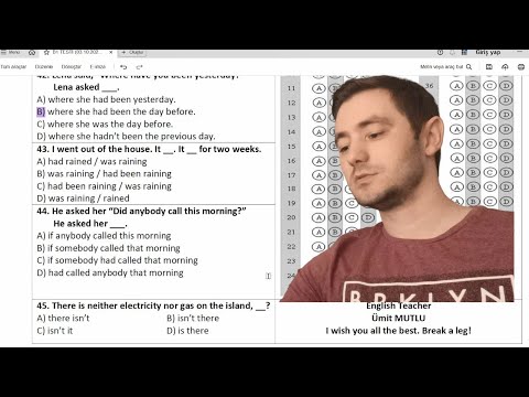 B1 İngilizce Sınavı Çözümleri | Part 2