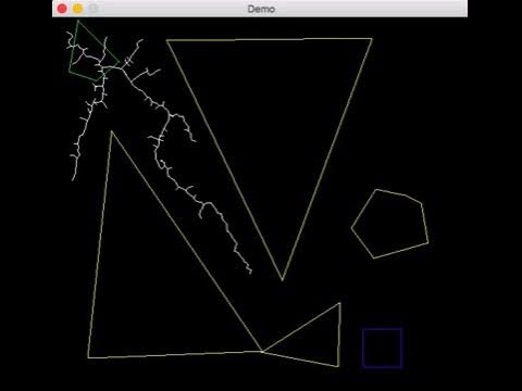 Basic RRT(Rapidly-exploring Random Tree) Demo - YouTube