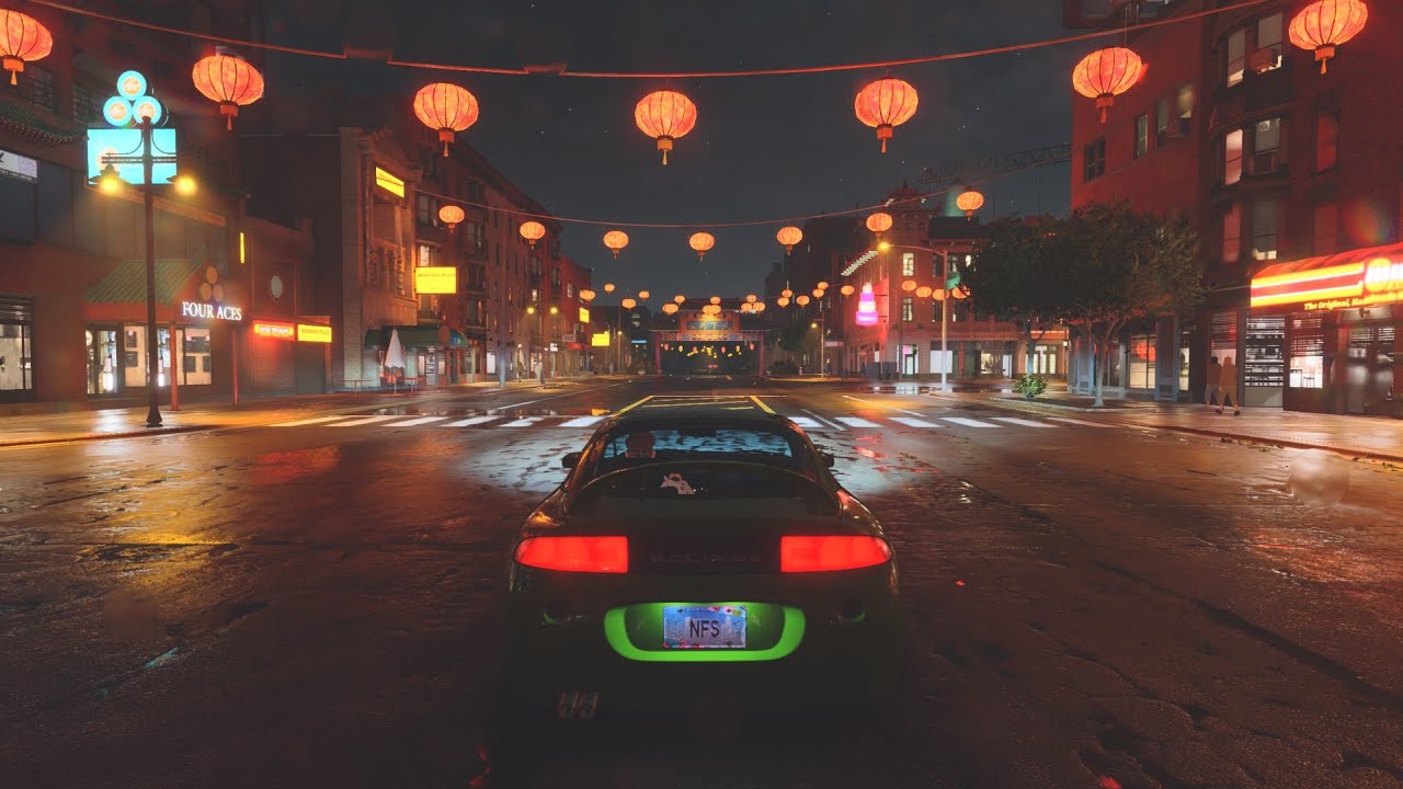 NFS UNBOUND - Mitsubishi Eclipse Rain night drive | Next-Gen gameplay ...