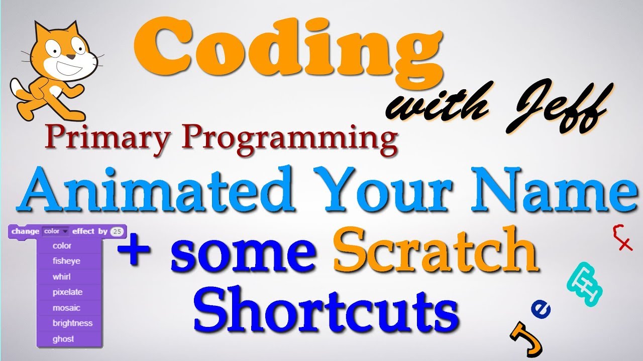 Primary Programming Scratch Tutorial Interactive Program Animating Your Name Youtube 7615