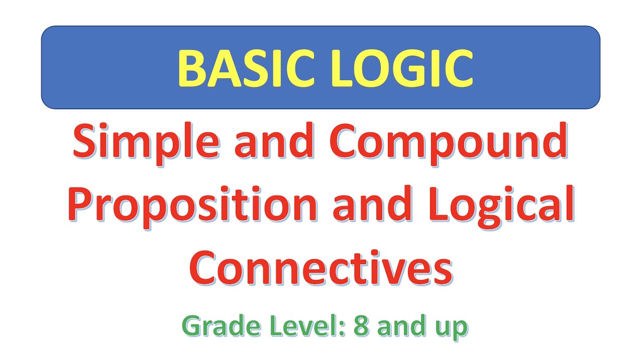 LG02 Simple And Compound Propositions YouTube LG02 Simple And Compound Propositions YouTube
