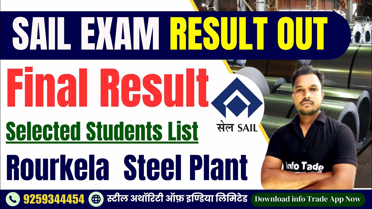 SAIL Rourkela result 2024 🔥| SAIL Exam Result 2024 | SAIL Recruitment 2024 - YouTube