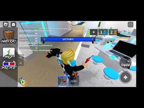 Playing with my Best friend harry in mm2!!!! - YouTube