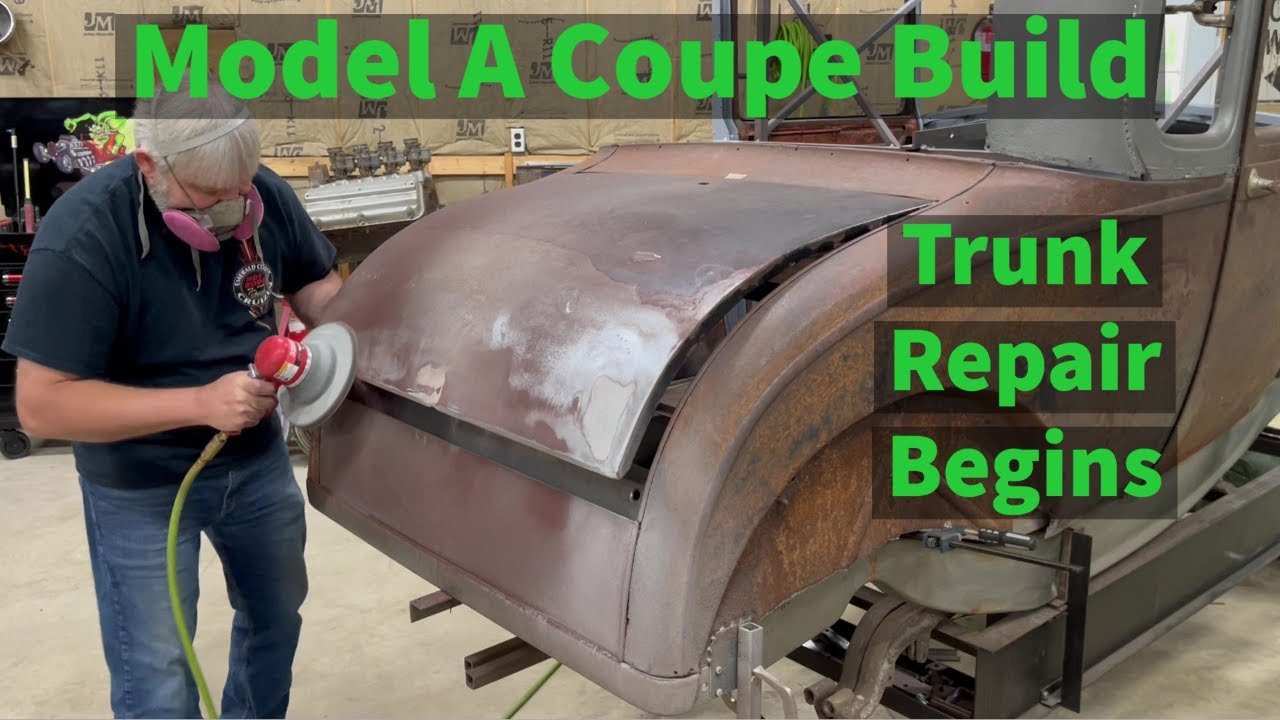 Beating a Model A trunk into submission! Trunk repair part 1. Hot Rod ...