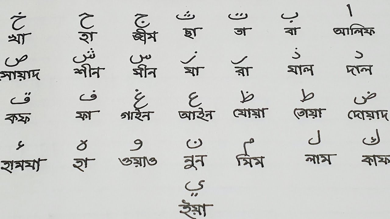 আরবী হাতের লেখা || Arbi hater lekha || Arabic handwriting|| BR ...