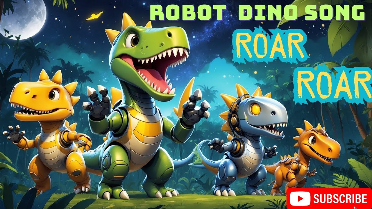 🦖🎶 Robo-Dino Song | Fun Kids Song | Roar Roar Roar | The Kids Music ...