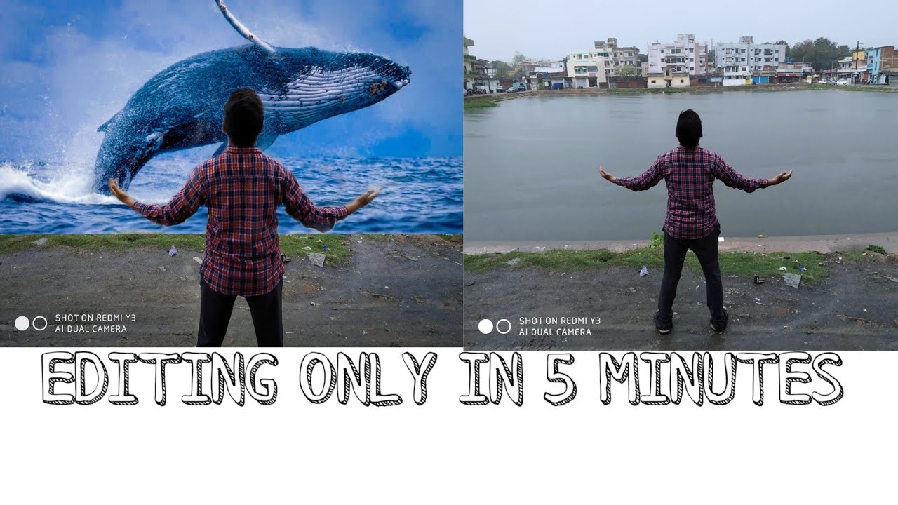 Blue whale fly in sky EDITING with PicsArt and lightroom - YouTube