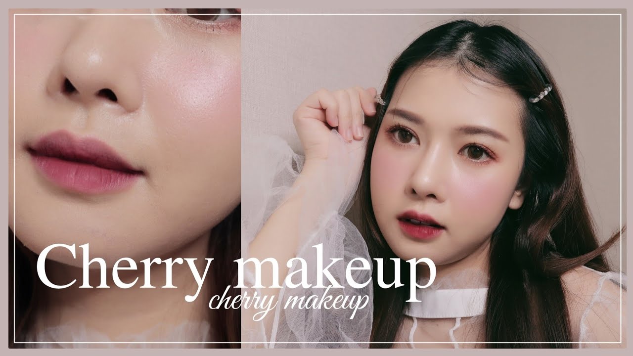 Cherry make up มีความชมพูม่วง 🍒I Adearabitty blog - YouTube