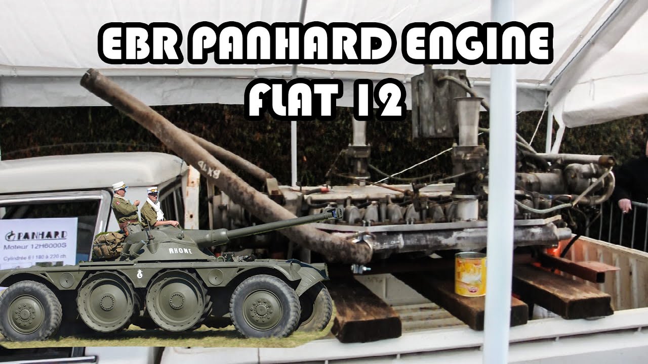 EBR Panhard Flat 12 engine start-up and revs - YouTube