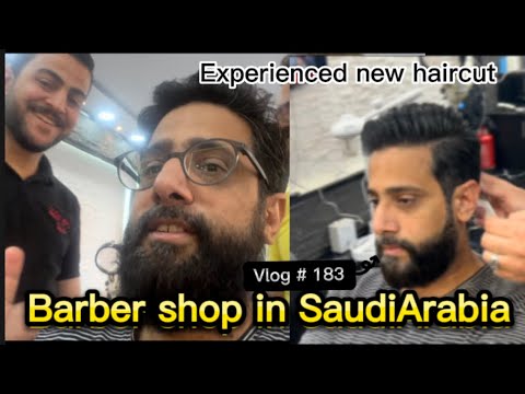 Barber Shop in SaudiArabia Vlog | Hair cutting In Dammam - YouTube