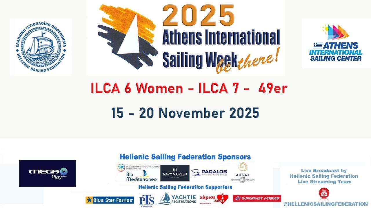 4th Day - ILCA 7 - ILCA 6 - 49er - Athens International Sailing Week ...
