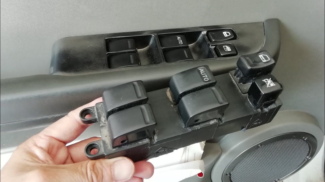How to remove and replace a main power window switch Nissan Xtrail ...