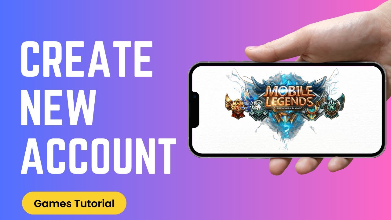 How to Create New Account in Mobile Legend - YouTube