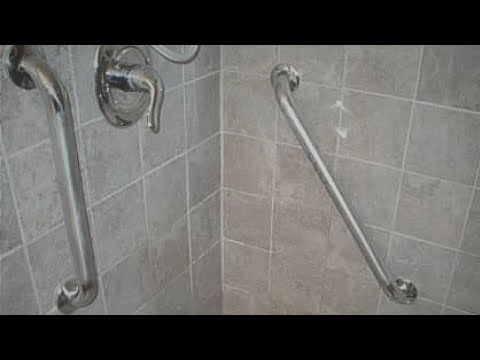 How TO Install A Shower Safety RAIL Part 2. - YouTube