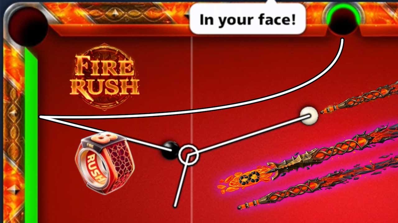 8 ball pool Fire Rush 😂 quick time ⏱ 10 Wins to get Ring - YouTube