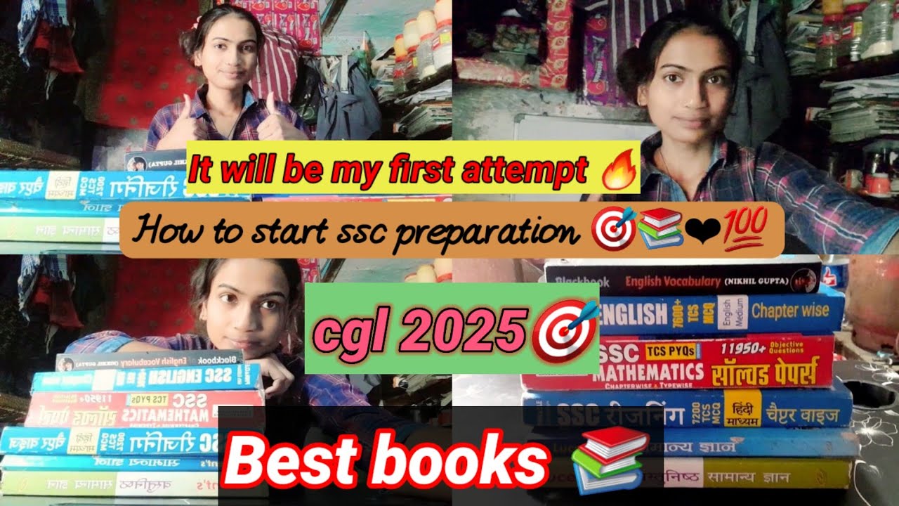 How to start ssc preparation/best books for ssc📚/strategy for ssc preparation🔥🎯📚/#ssccgl #ssc ...