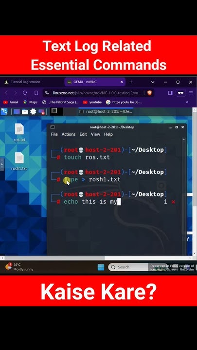 "Master Kali Linux Essential Text Log Commands for Effective System Monitoring" | #shorts - YouTube