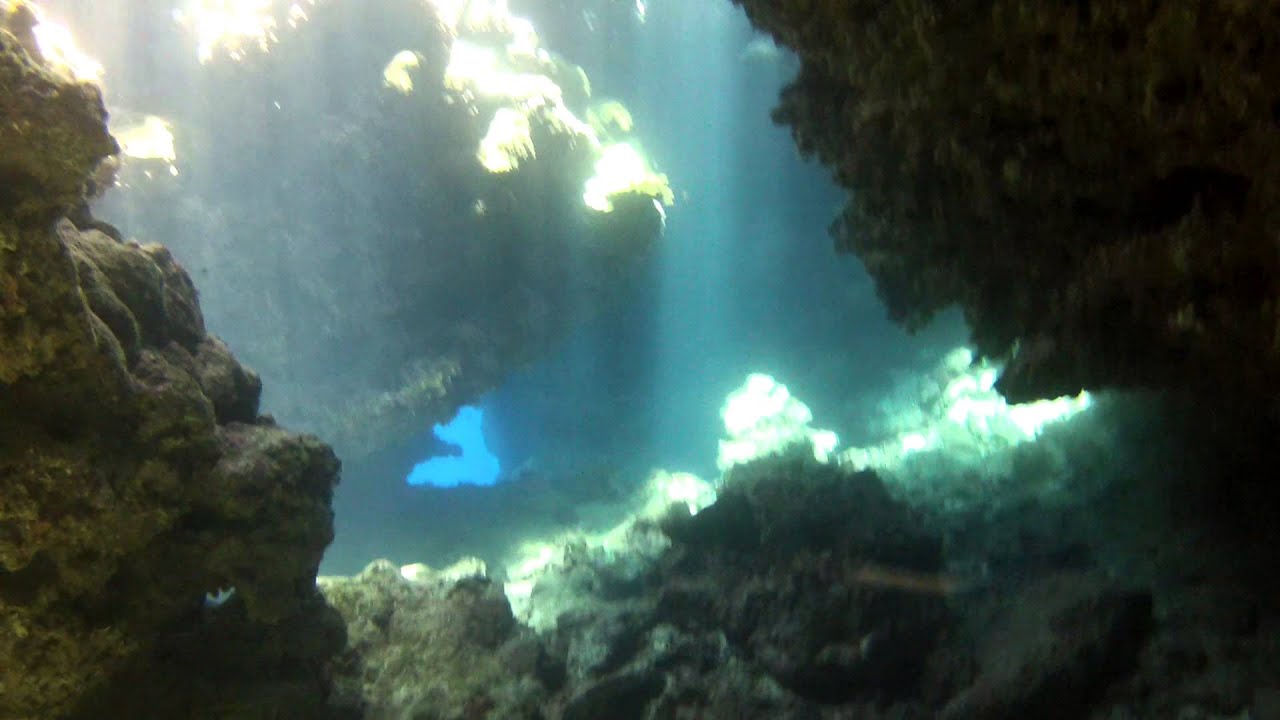 Lifou, diving in caves - YouTube
