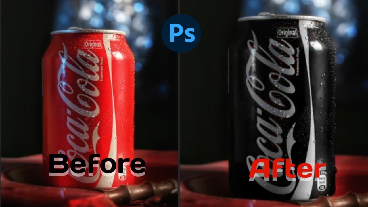 Turn Color red into black in Photoshop - YouTube