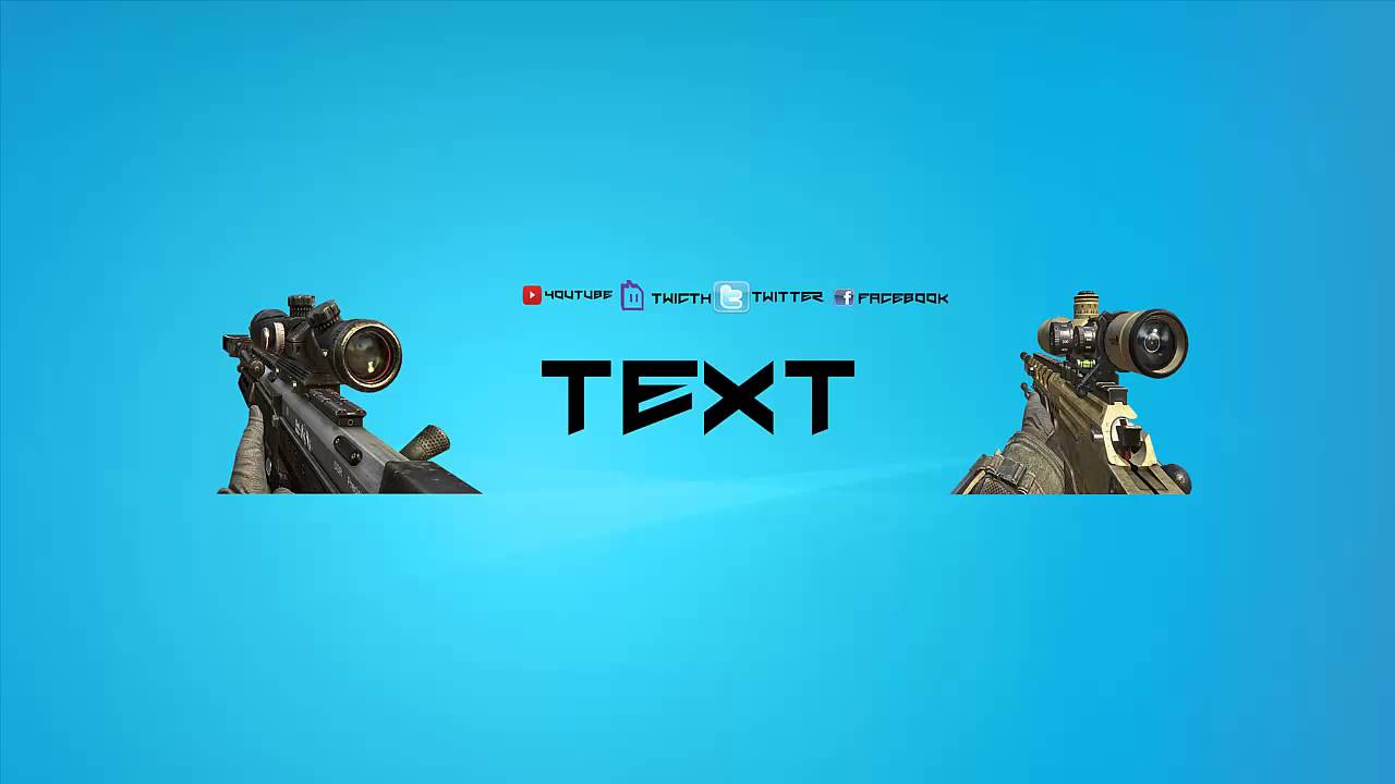 Black Ops 2 Sniping Youtube Banner (Photoshop) (PSD) - YouTube