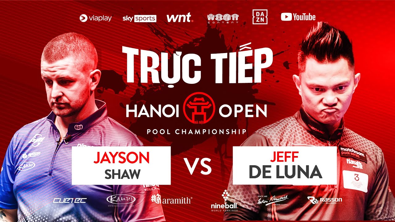 🔴Trực tiếp | Jayson Shaw vs. Jeff de Luna | 2023 Hanoi Open Pool ...