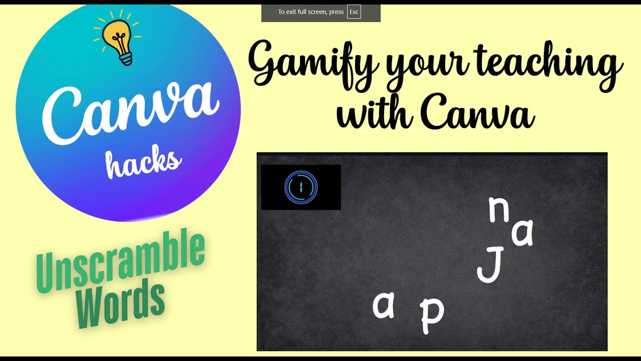 Make Your Own Word Scramble Animations - YouTube