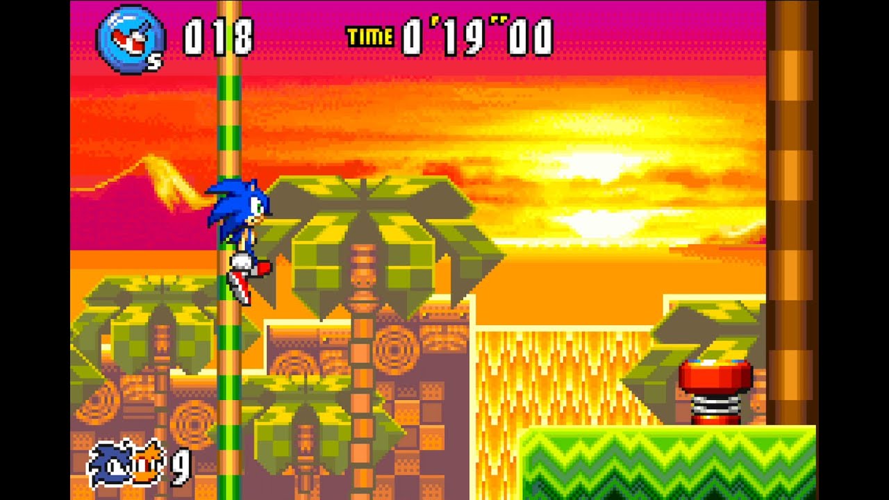 Sonic Advance 3: Sunset Hill Zone Act 1 [1080 HD] - YouTube