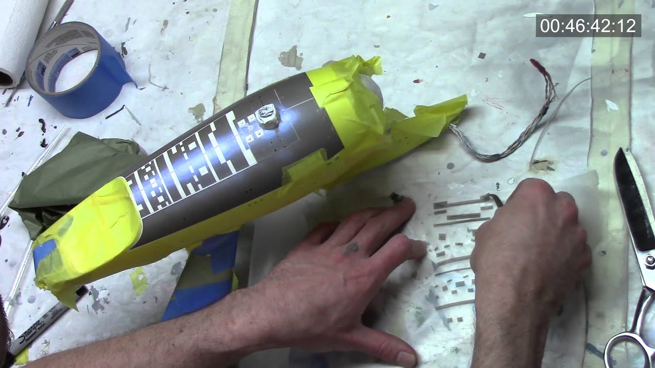 1/350 Enterprise Refit 5 Color Painting: Raw Footage Pt.8 E-Hull Ribs ...