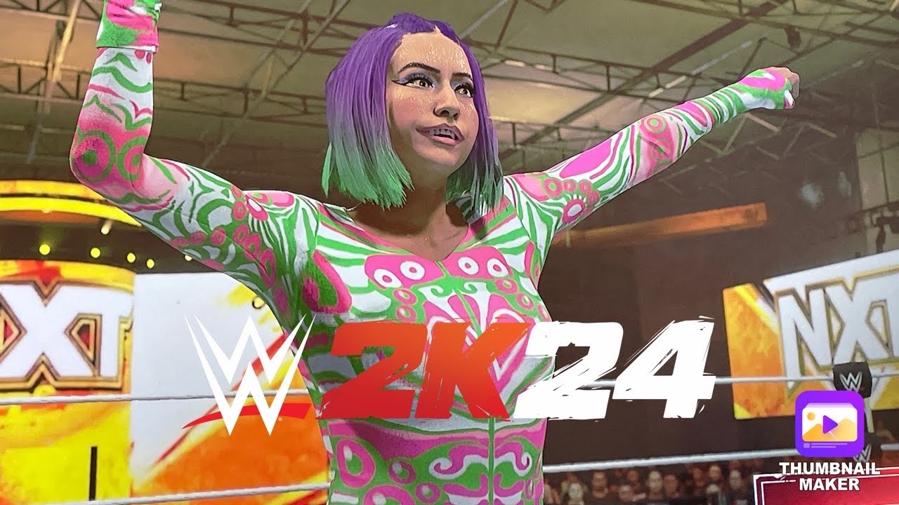 WWE 2K24 psycho sally wins her first match on nxt vs blair!! - YouTube