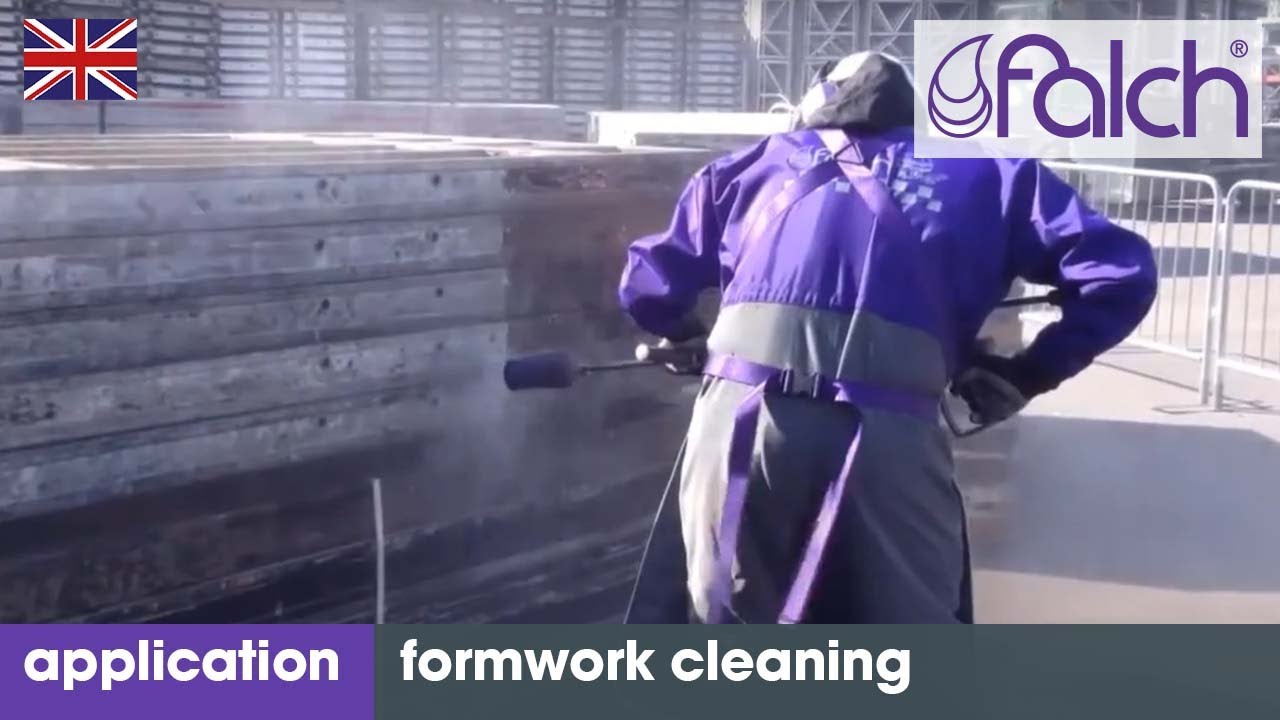 Cleaning of formwork for the construction industry using high-pressure ...