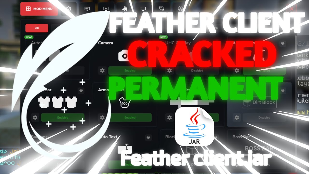 Feather client cracked permanent|It works in all versions| No clickbat ...