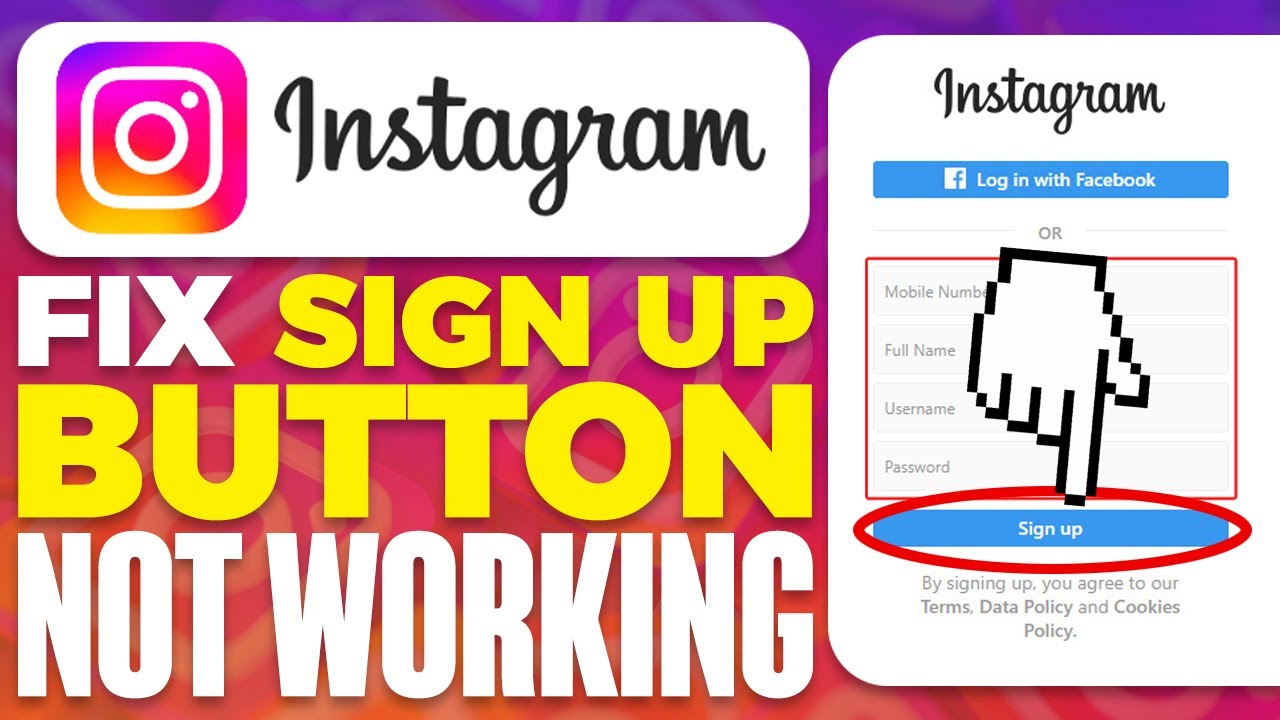 How To Fix Instagram Sign Up Button Not Working (2025) - YouTube